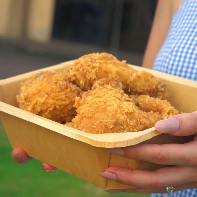 Chicken box (1500ml) kraft 320gr x 100 unidades. - Ebags